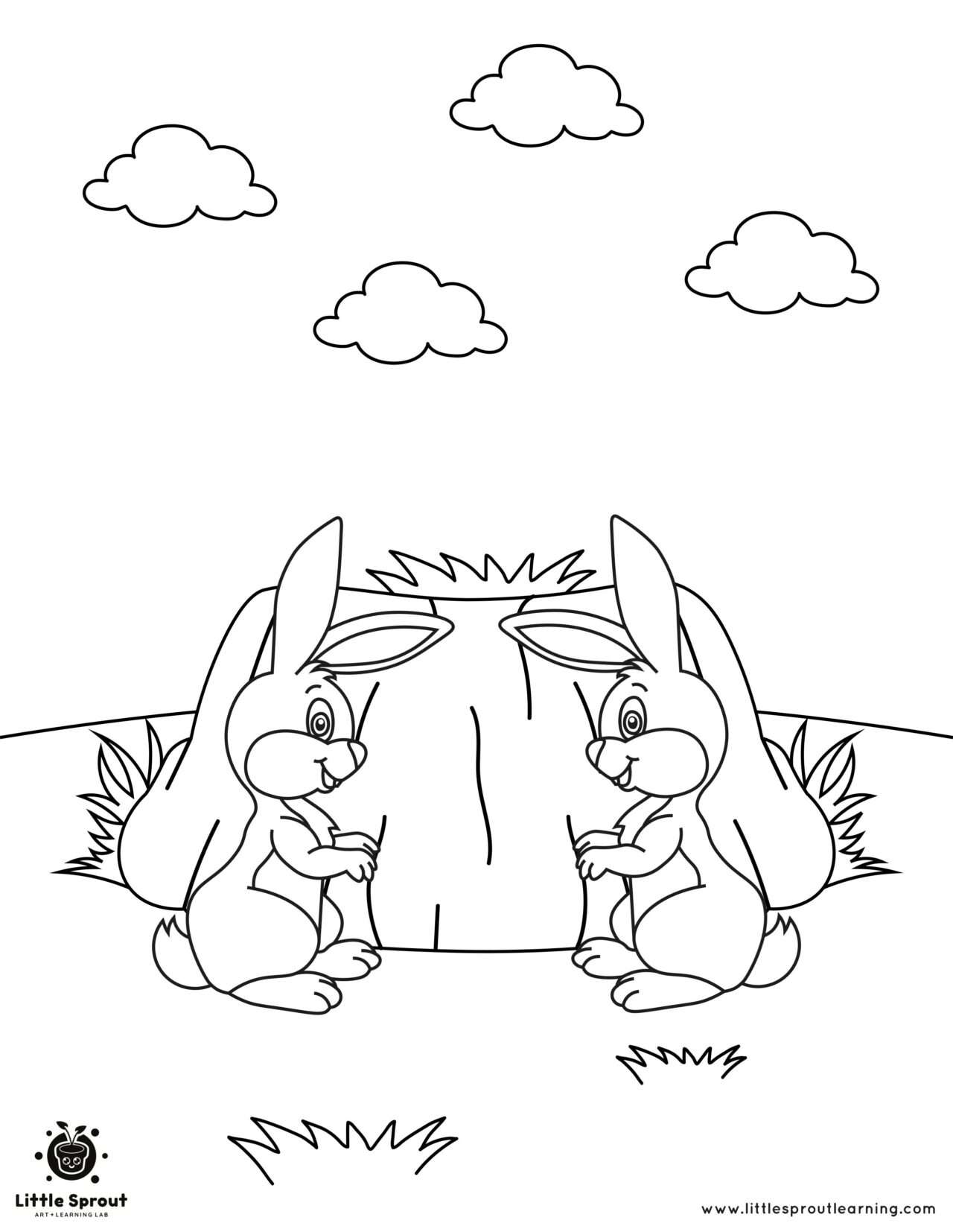 Top 10 Bunny Coloring Pages - Little Sprout Art & Learning
