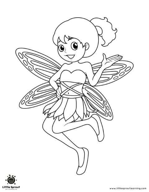 13 Best Fairy Coloring Pages - Little Sprout Art + Learning Lab