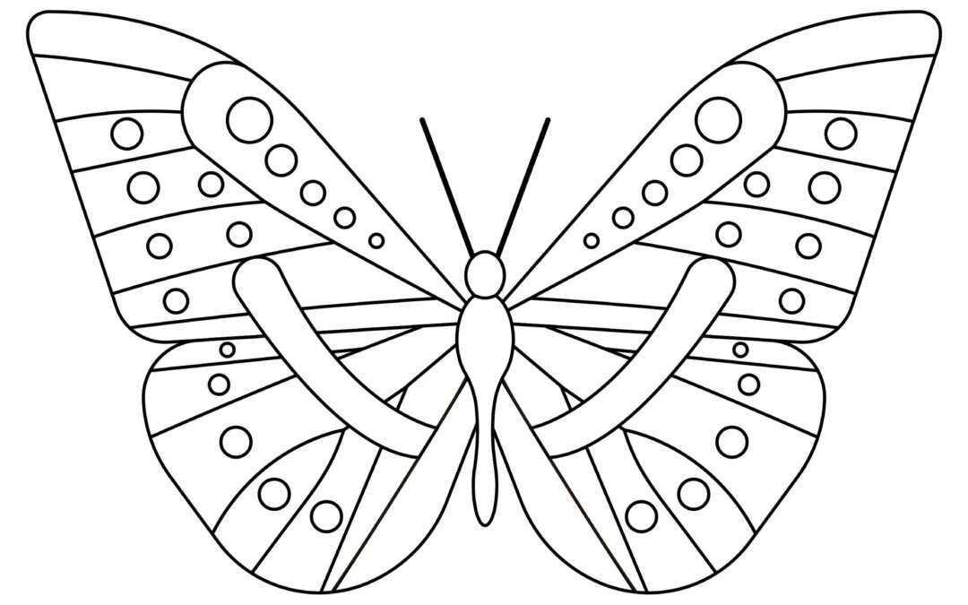 Beautiful Butterfly Coloring Page - Little Sprout Art + Learning Lab
