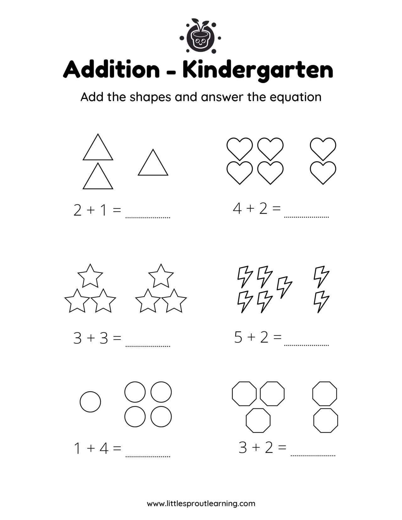 Single Digit Linear Addition With Symbols | Learning Lab