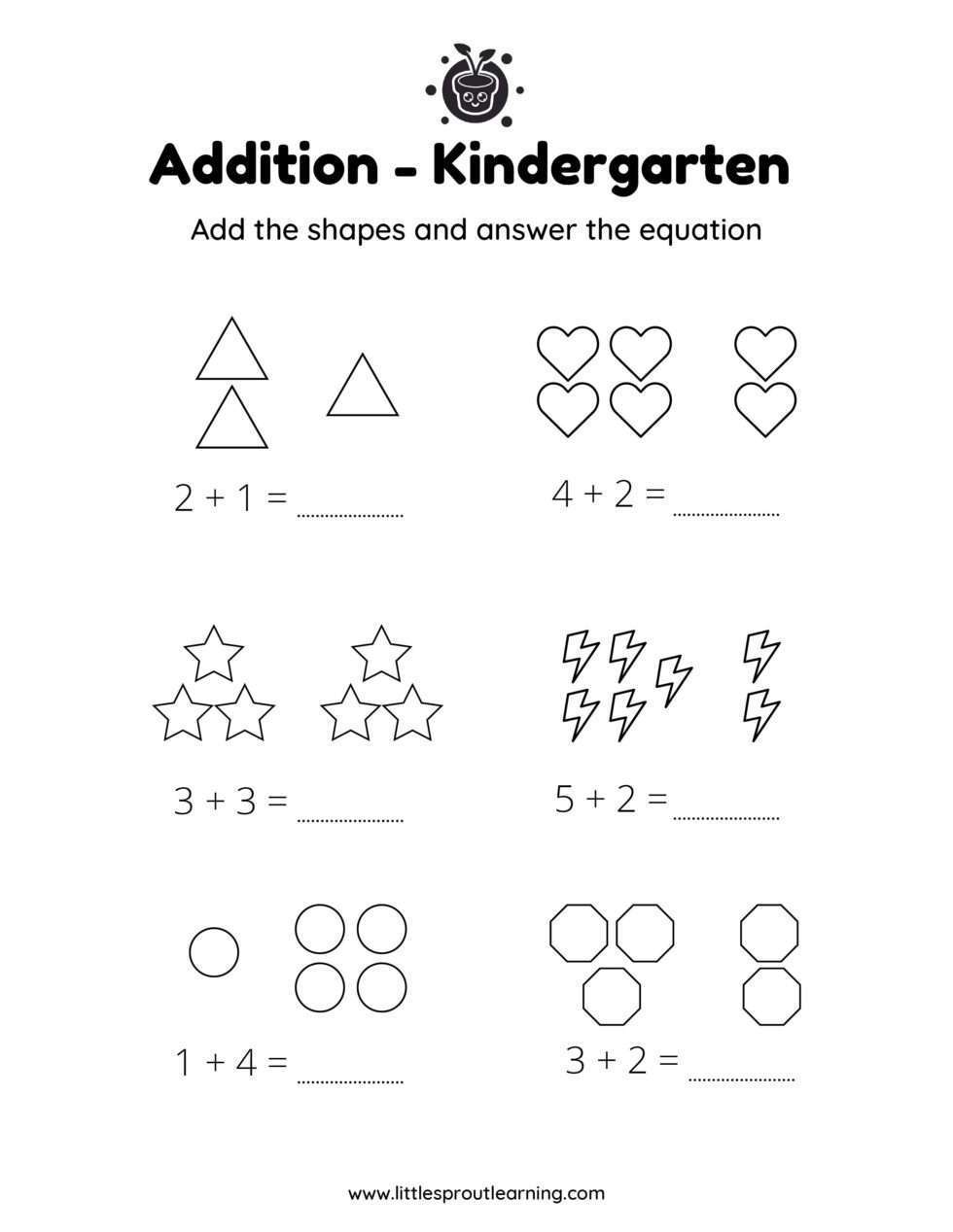 Single Digit Linear Addition With Symbols | Learning Lab