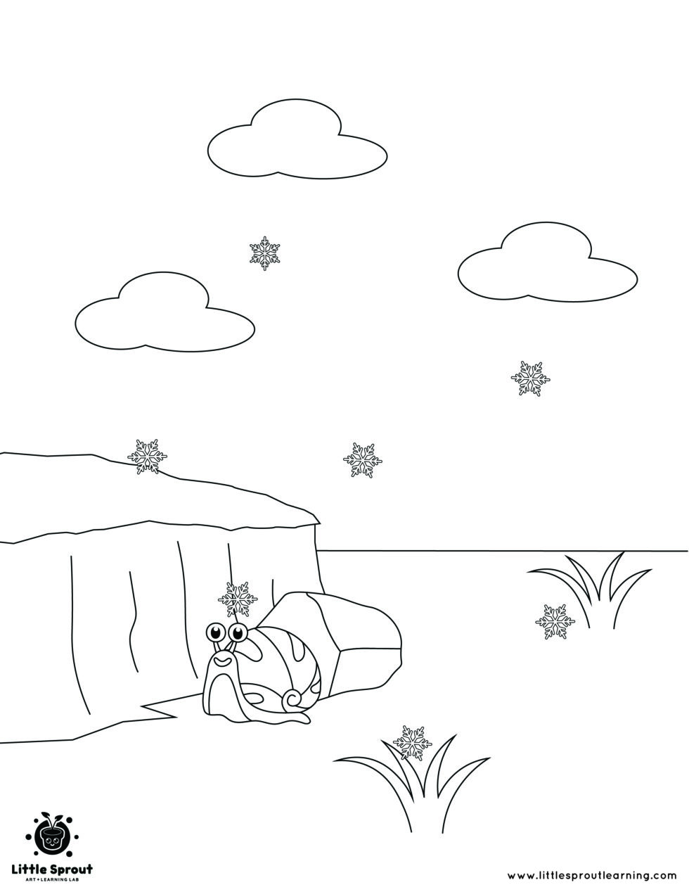 A Snail And Its Rock | Little Sprout Art + Learning Lab