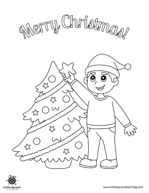 Top 12 Christmas Tree Coloring Pages - Fun For All Ages! - Little ...