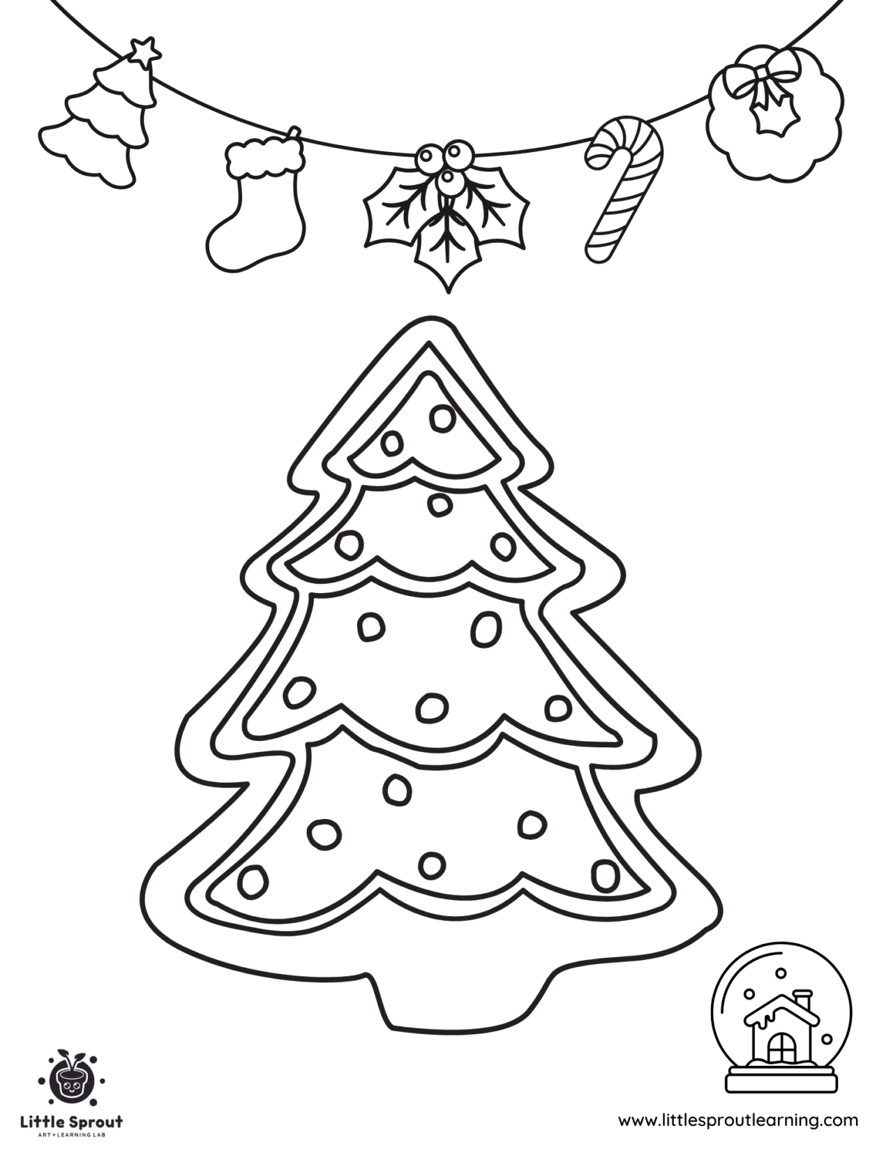 Top Printable Christmas Tree Coloring Page