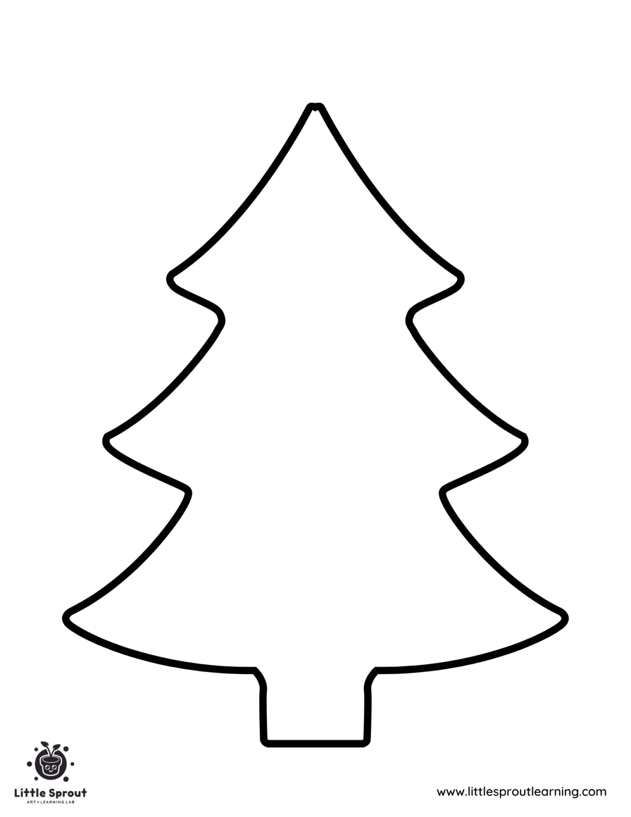 Top 12 Christmas Tree Coloring Pages - Fun For All Ages! - Little ...