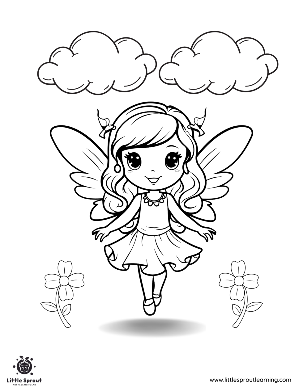 13 Best Fairy Coloring Pages - Little Sprout Art + Learning Lab