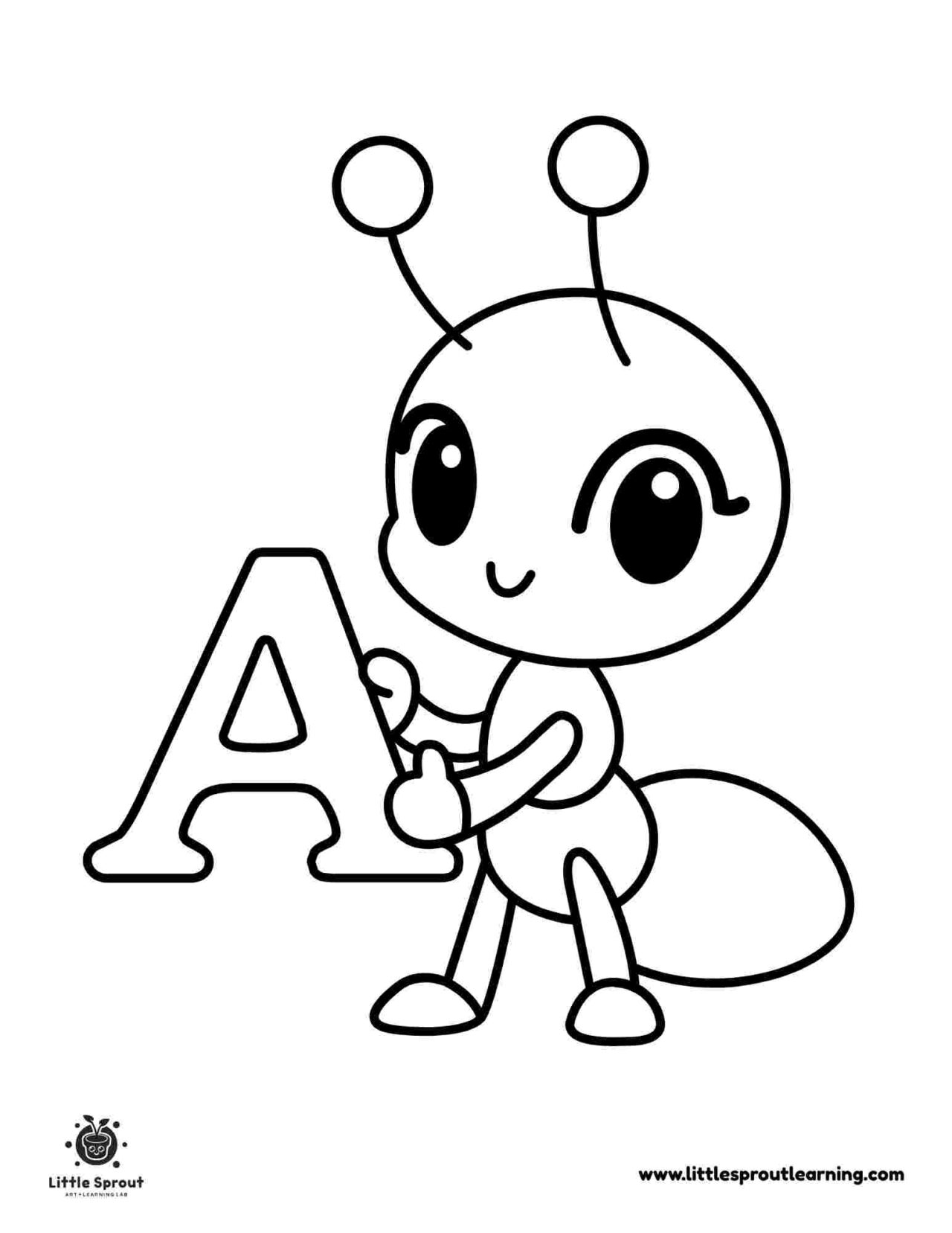 Free Alphabet Coloring Pages – Printable A To Z Fun For Kids - Little ...