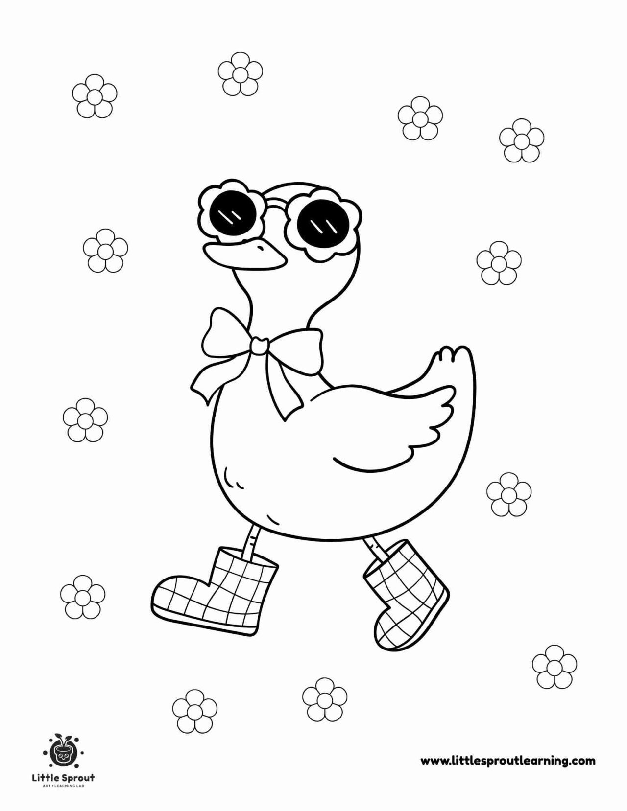 Duck Coloring Pages – 20 Free Printable Fun For Kids - Little Sprout ...