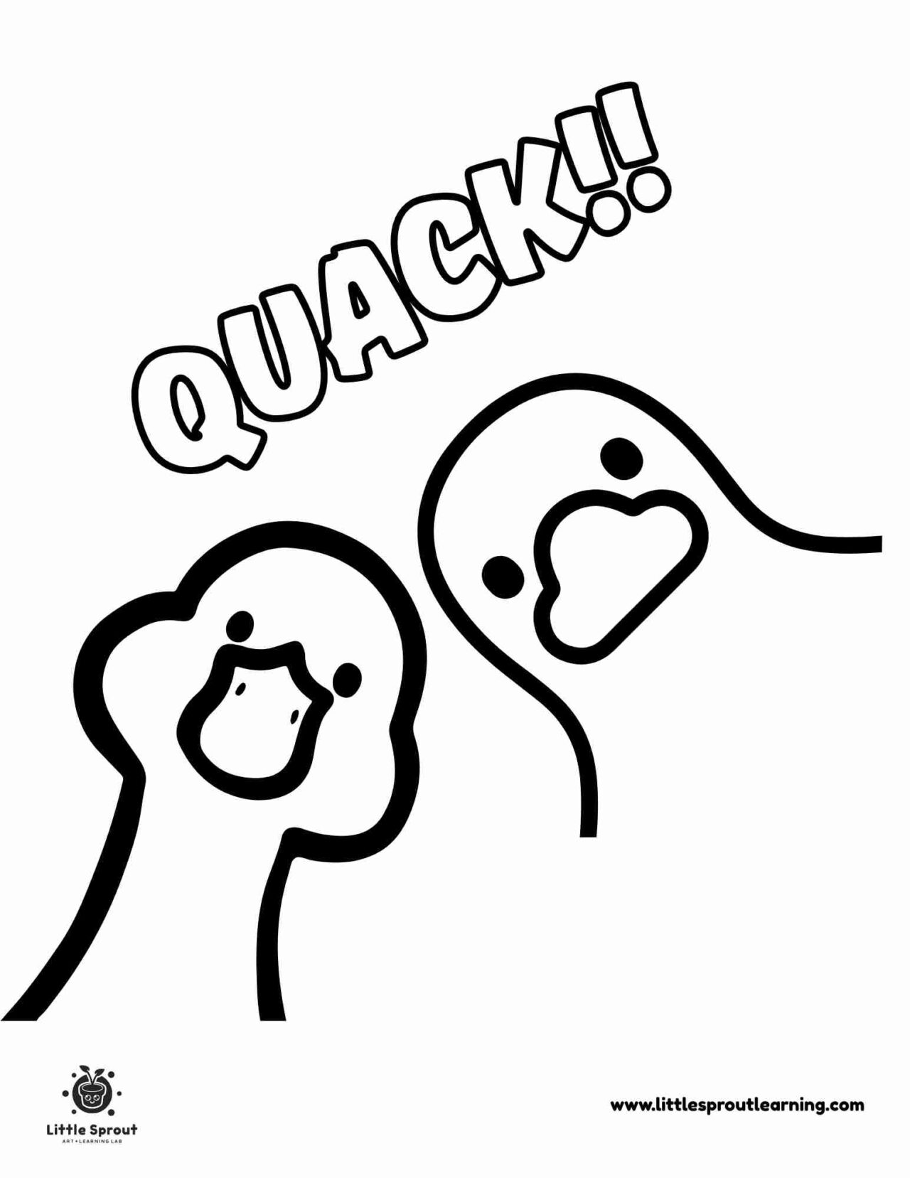 Duck Coloring Pages – 20 Free Printable Fun For Kids - Little Sprout ...