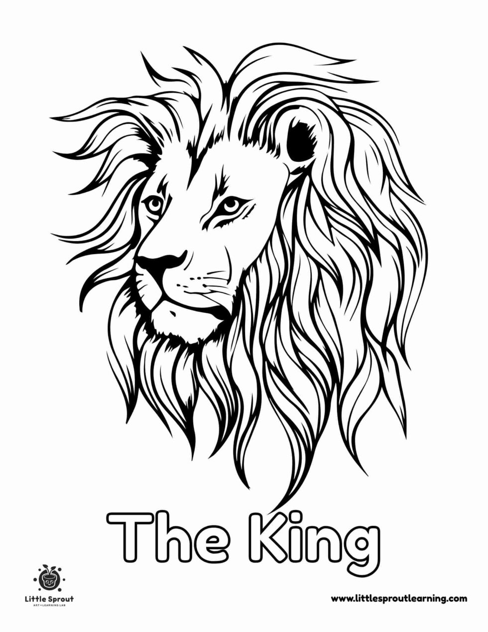 15 Free Lion Coloring Pages To Print And Enjoy - Little Sprout Art ...