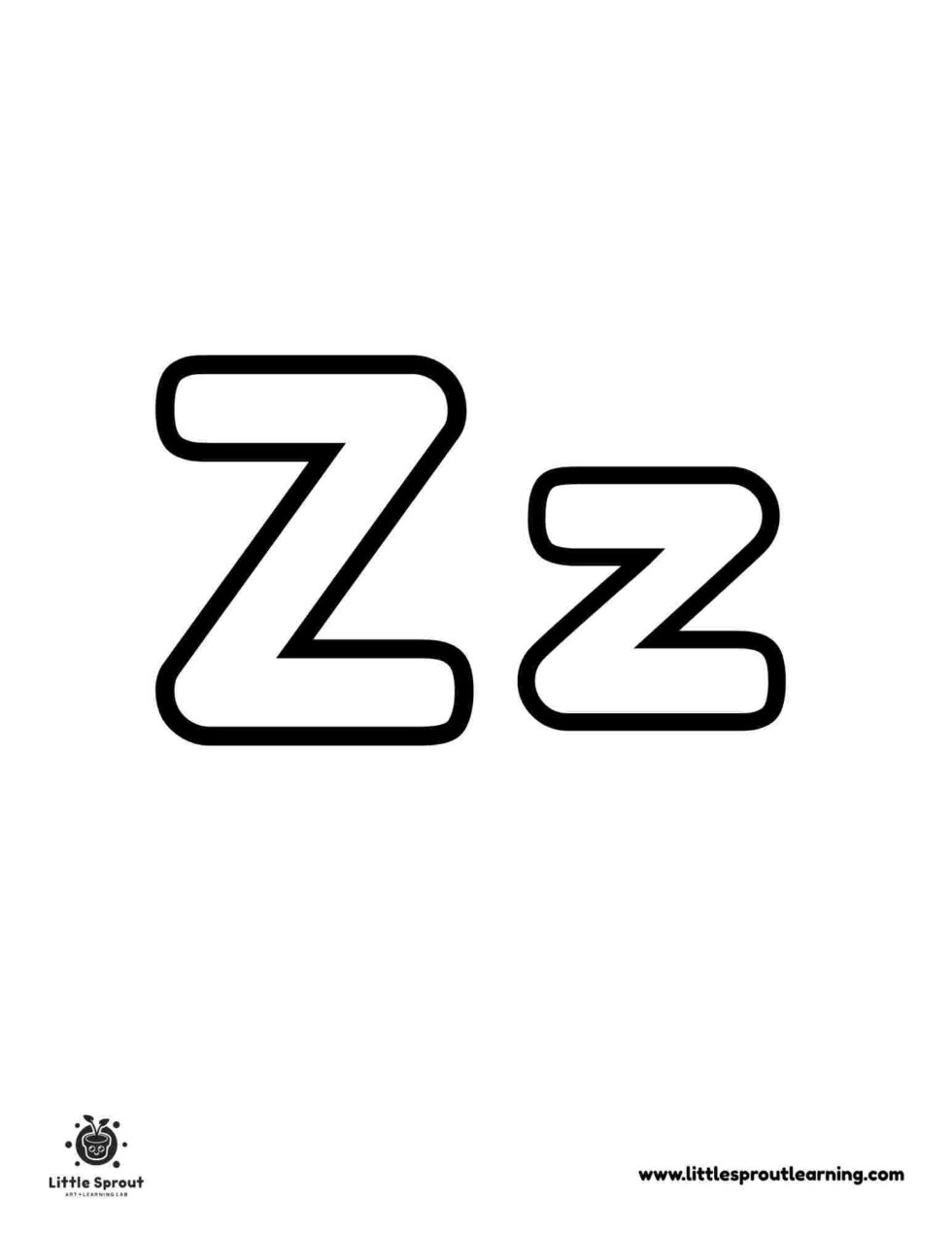 Free Alphabet Coloring Pages – Printable A To Z Fun For Kids - Little ...