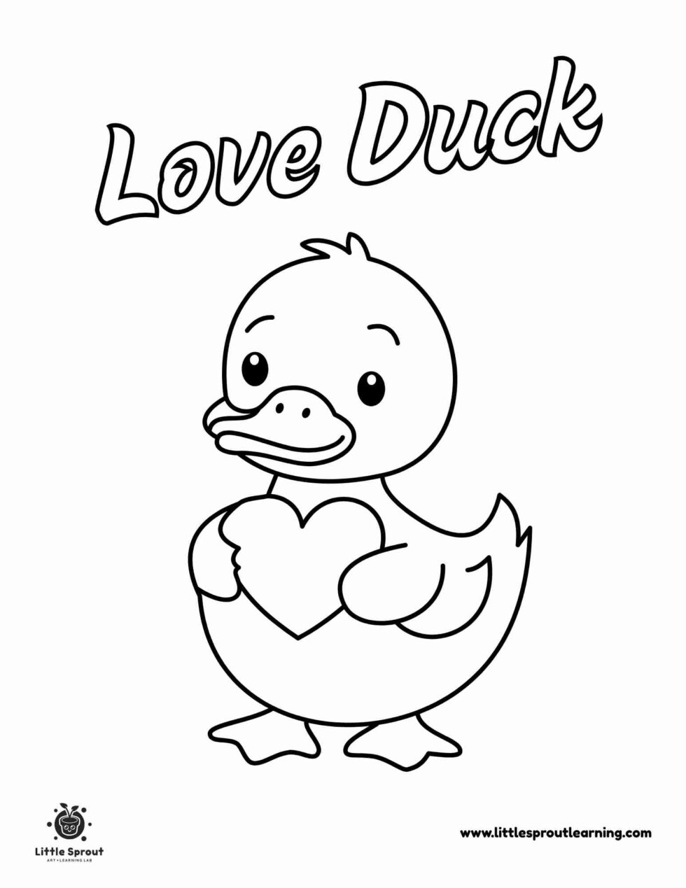 Duck Coloring Pages – 20 Free Printable Fun For Kids - Little Sprout ...