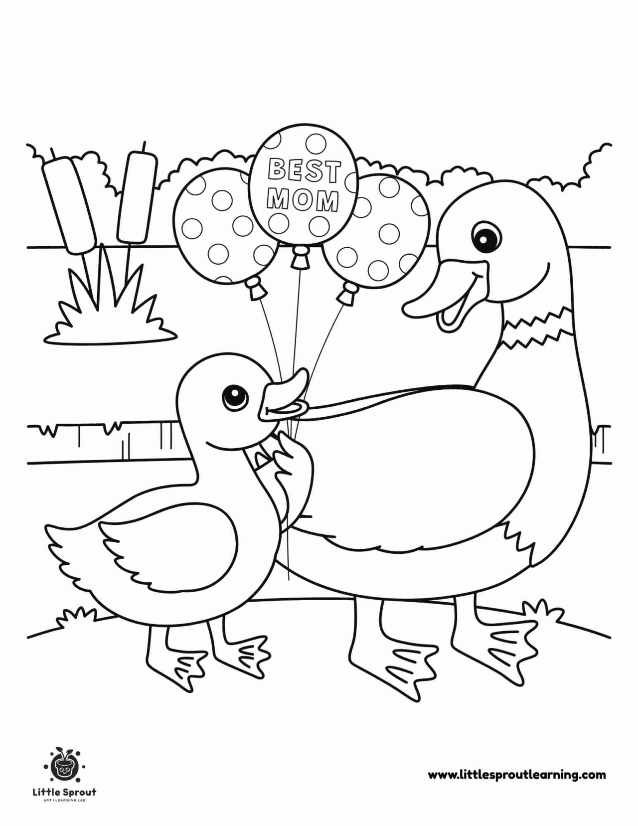 Duck Coloring Pages – 20 Free Printable Fun For Kids - Little Sprout ...