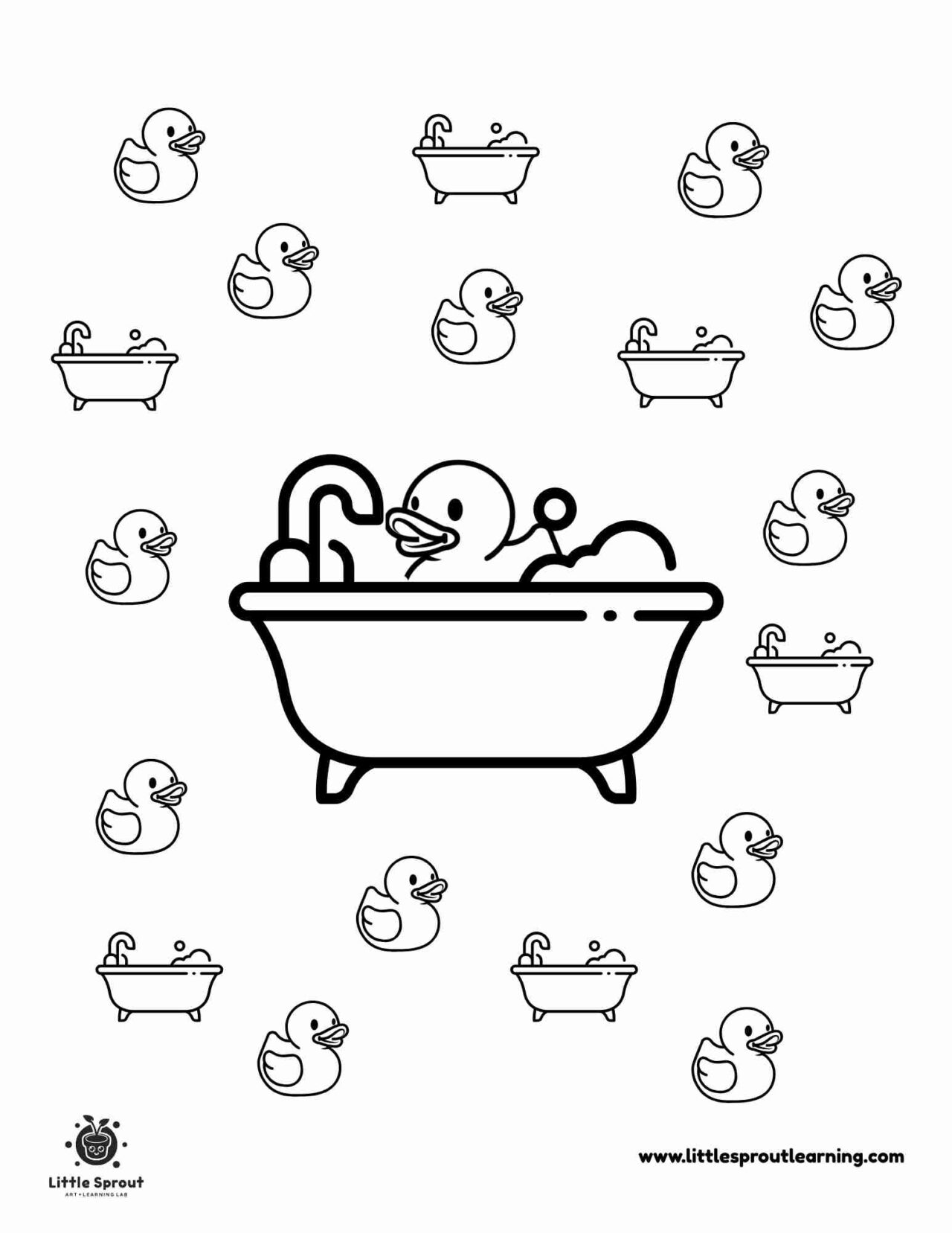 Duck Coloring Pages – 20 Free Printable Fun For Kids - Little Sprout ...