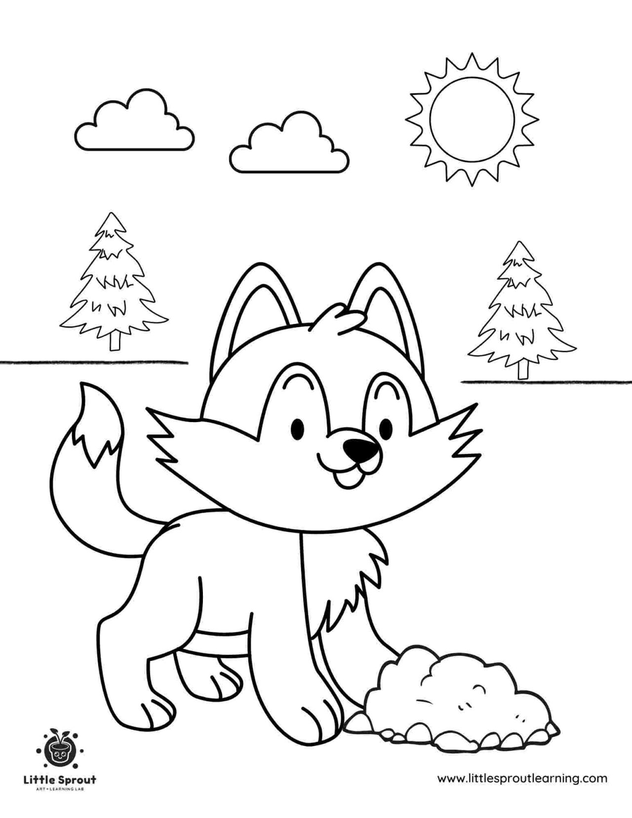 16 Best Wolf Coloring Pages - Free Printable Wolf Coloring Sheets ...