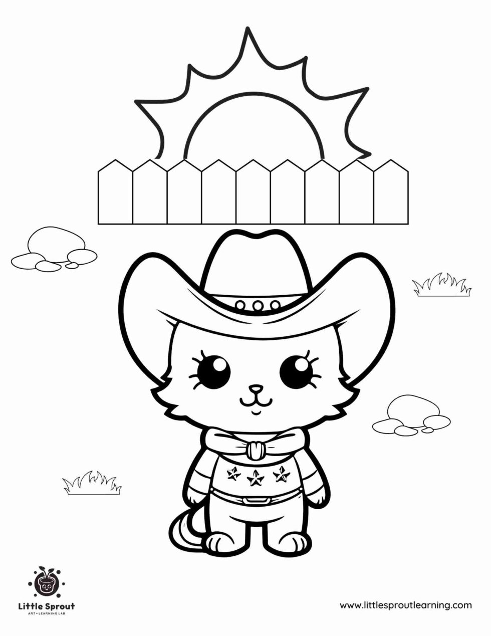 Top 10 Cat Coloring Pages - Little Sprout Art & Learning Lab