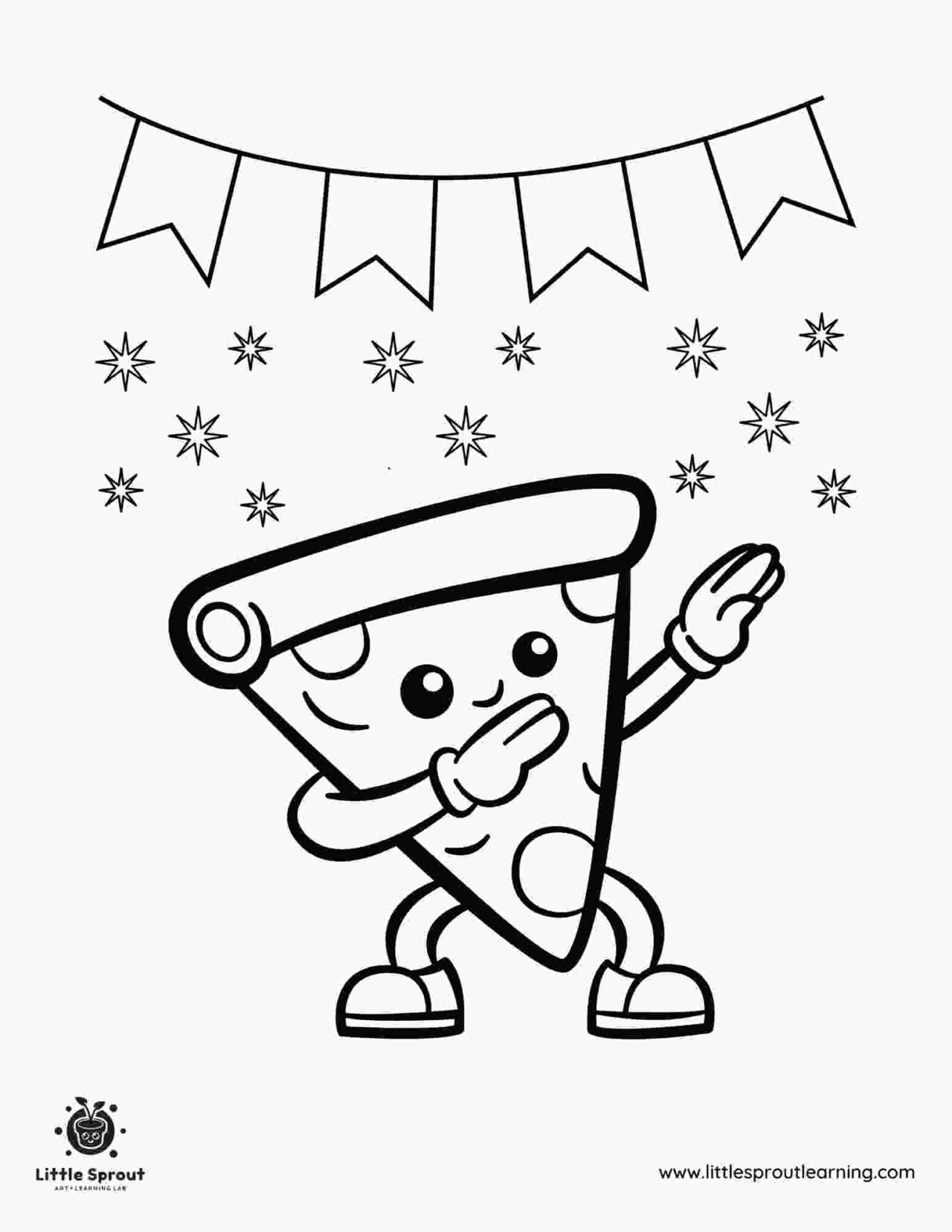 25 Free Food Coloring Pages To Print – Fun, Healthy, And Cute! - Little ...