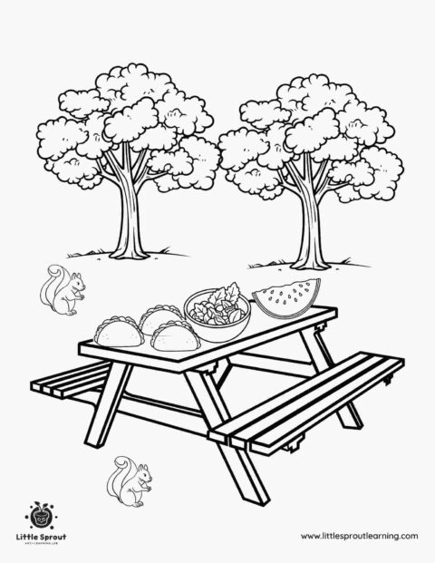 25 Free Food Coloring Pages To Print – Fun, Healthy, And Cute! - Little ...