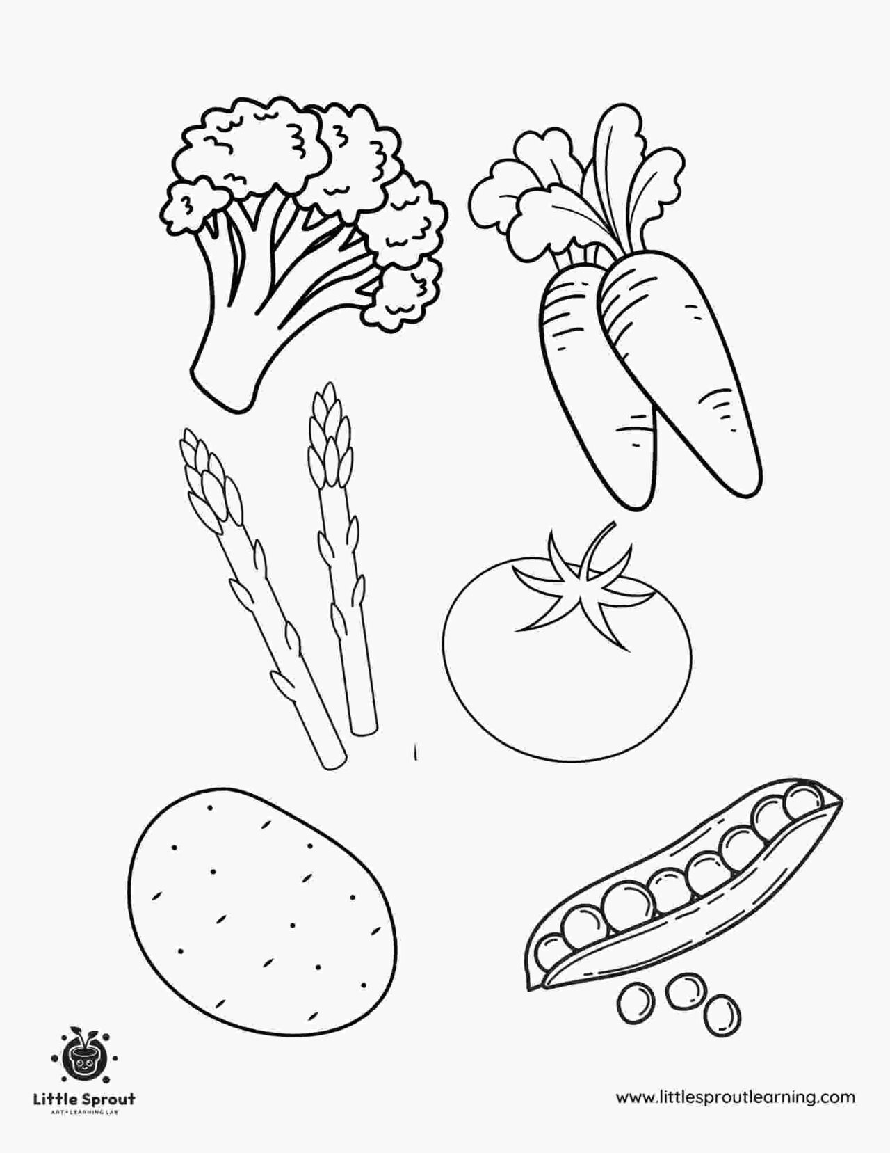 25 Free Food Coloring Pages To Print – Fun, Healthy, And Cute! - Little ...