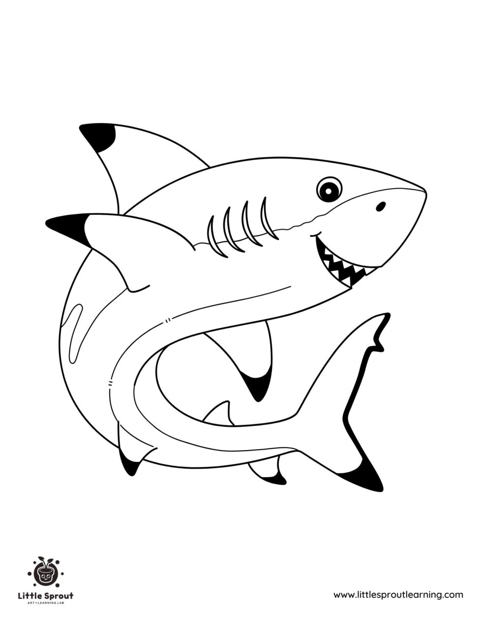 35 Free Shark Coloring Pages For Kids | Printable Ocean Fun