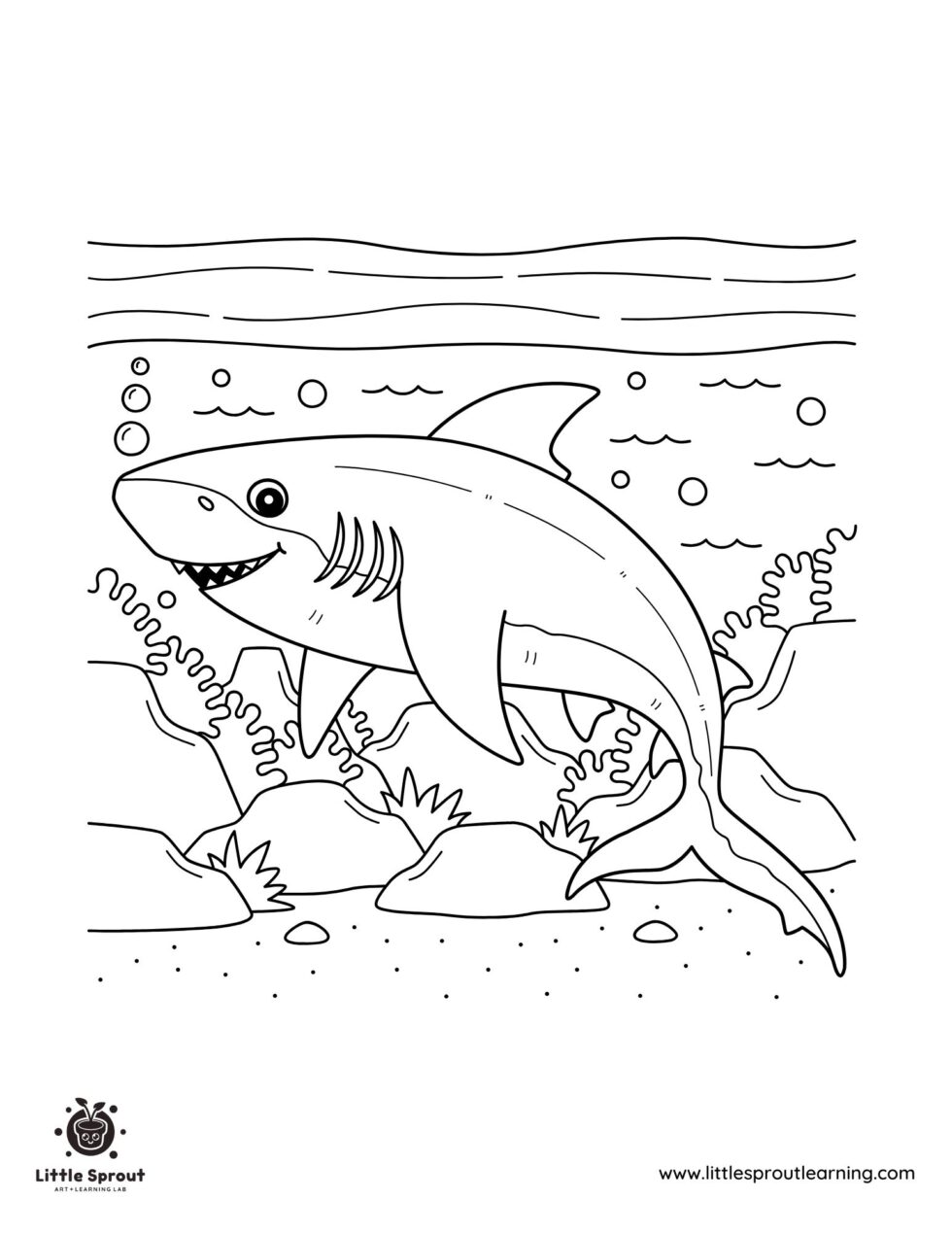 35 Free Shark Coloring Pages For Kids | Printable Ocean Fun