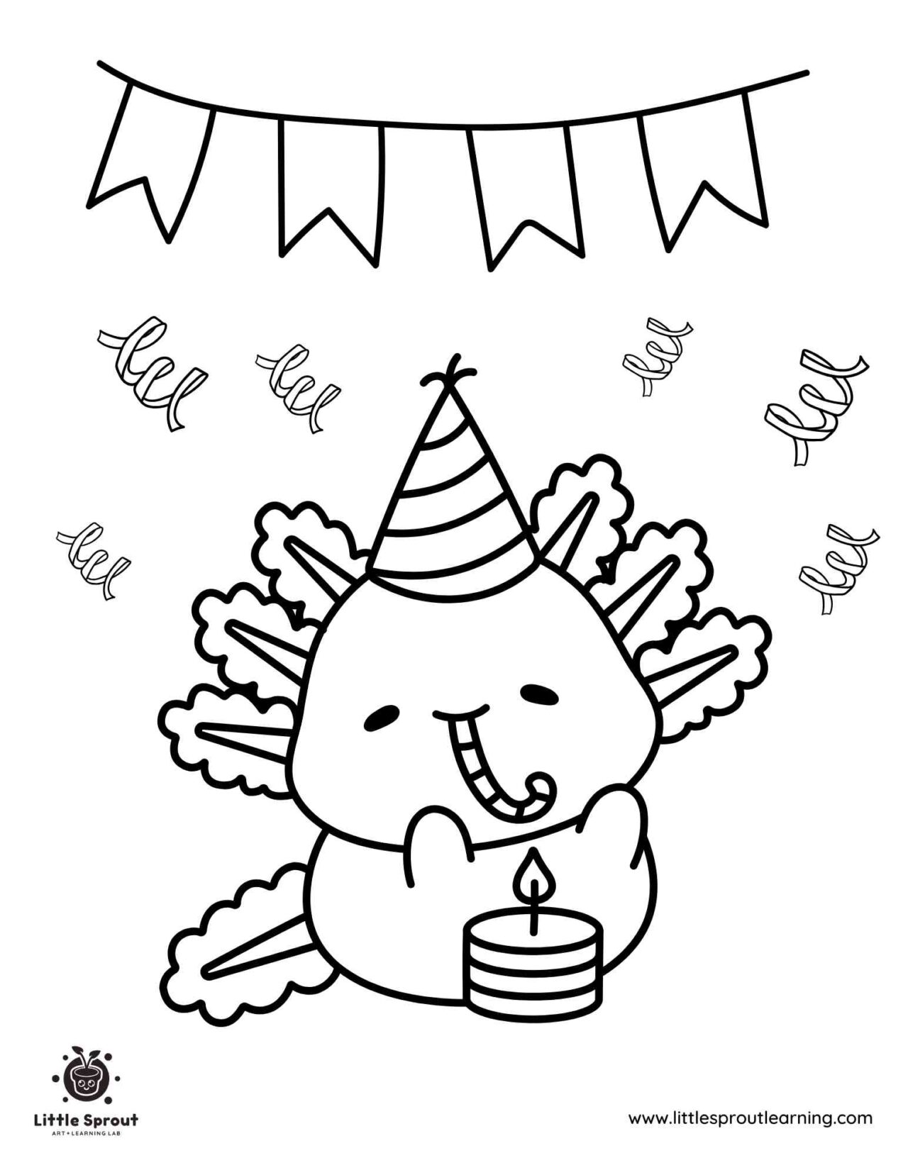20 Free Axolotl Coloring Pages | Creative Amphibian Activities For Kids ...