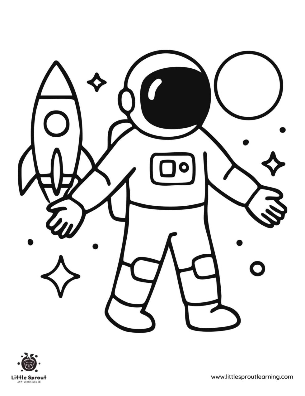 20 Astronaut Coloring Pages – Free Printable Space Coloring Sheets For ...