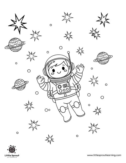 20 Astronaut Coloring Pages – Free Printable Space Coloring Sheets For ...