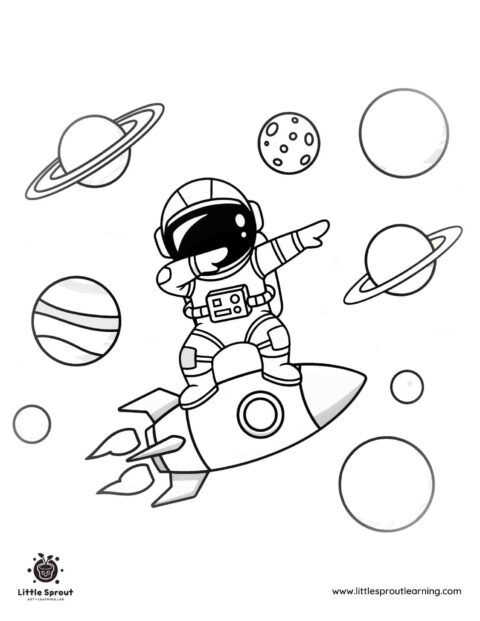20 Astronaut Coloring Pages – Free Printable Space Coloring Sheets For ...