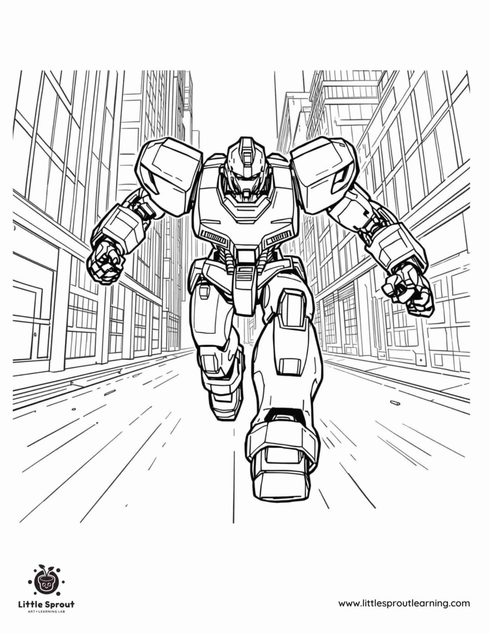 Robot Coloring Pages - 25 Free Printable Robot Coloring Sheets - Little ...