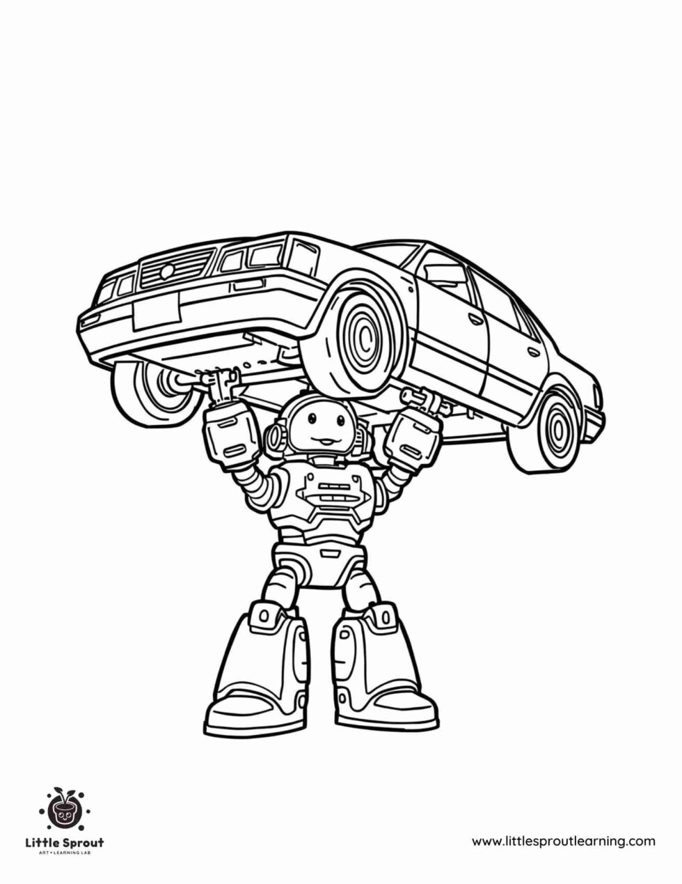 Robot Coloring Pages - 25 Free Printable Robot Coloring Sheets - Little ...